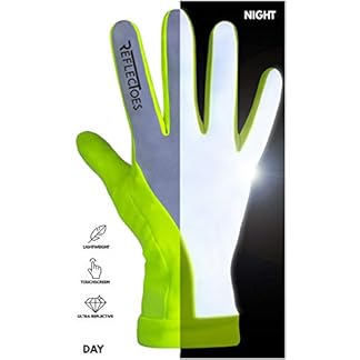ReflecToes Reflective Running Gloves - Touchscreen - Lightweight Hi Vis ...