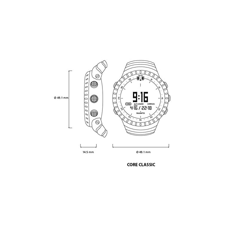 SUUNTO Core - Outdoor Sports Watch With Altimeter, Barometer & Weather ...