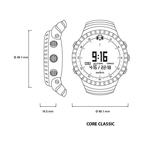 SUUNTO Core - Outdoor Sports Watch With Altimeter, Barometer & Weather ...