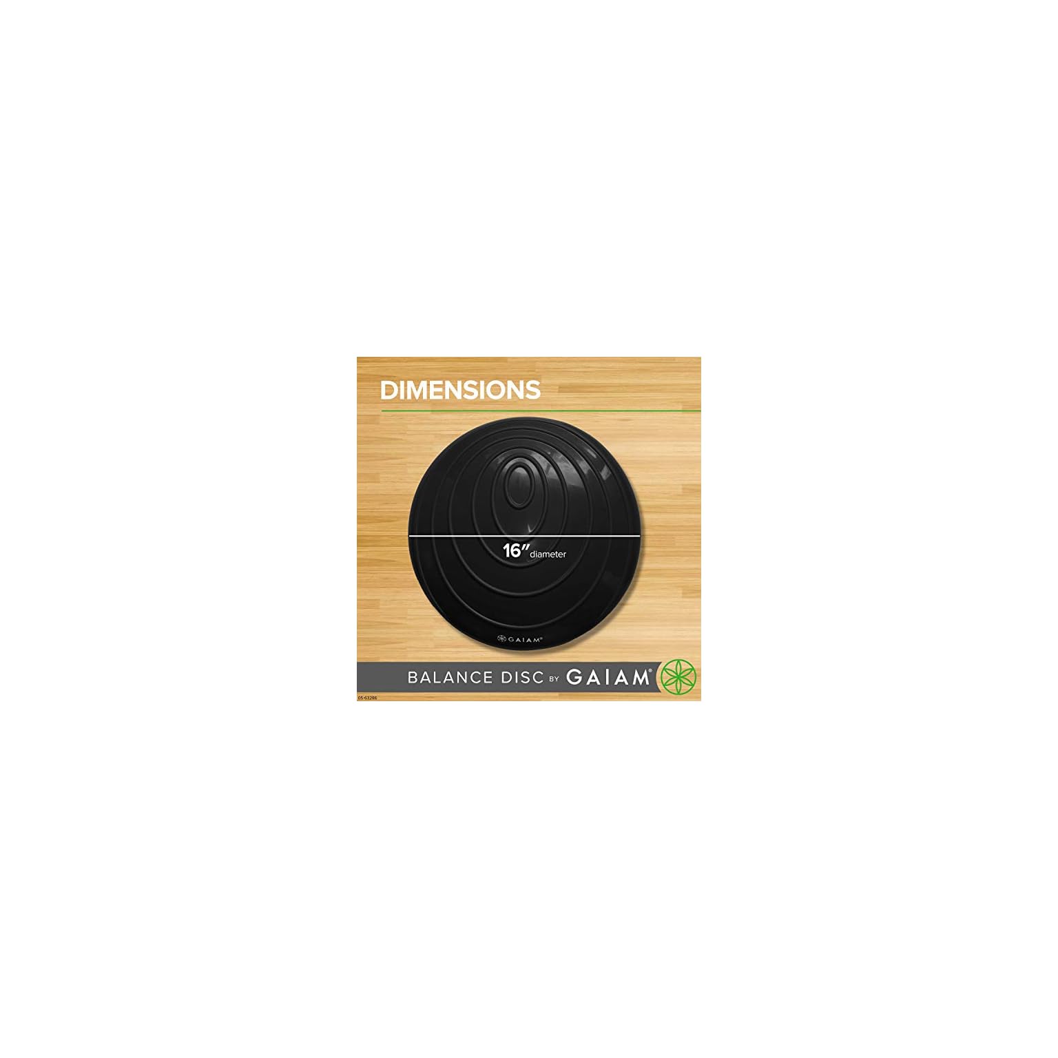 Gaiam Balance Disc Wobble Cushion Stability Core Trainer for Home or ...