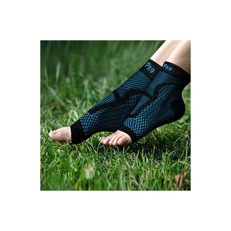 TechWare Pro Ankle Brace Compression Sleeve - Relieves Achilles ...