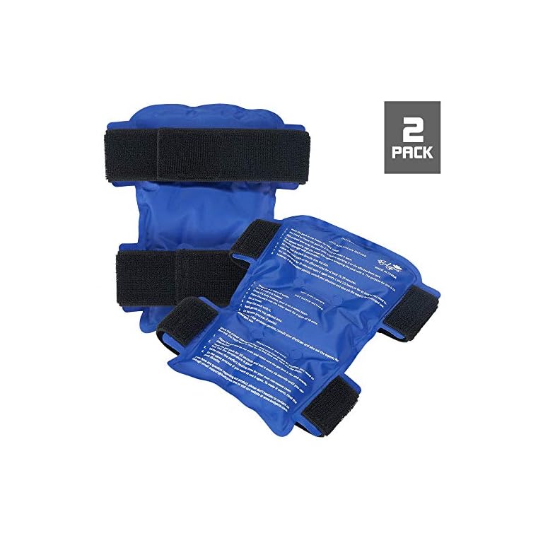 Bodyprox Shin Splint Ice Pack 2 Pack – Reusable Flexible Gel Wraps for ...