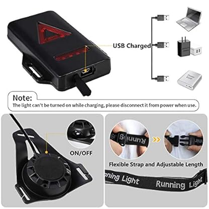 ALOVECO Outdoor Night LED Running Chest Lights and Back Warning Light ...