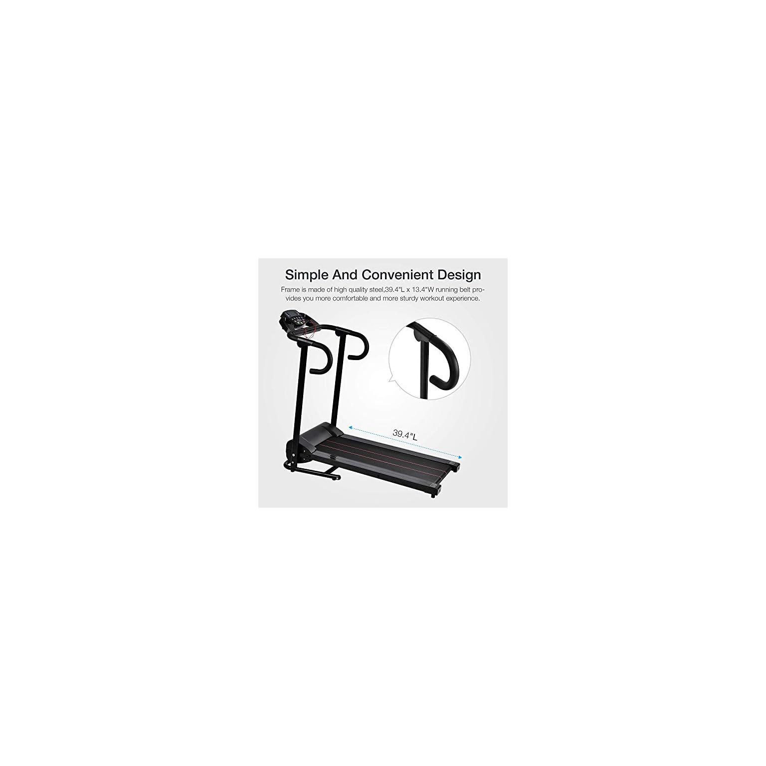 MURTISOL Electric Treadmill Folding Running Machine, Running Treadmill ...