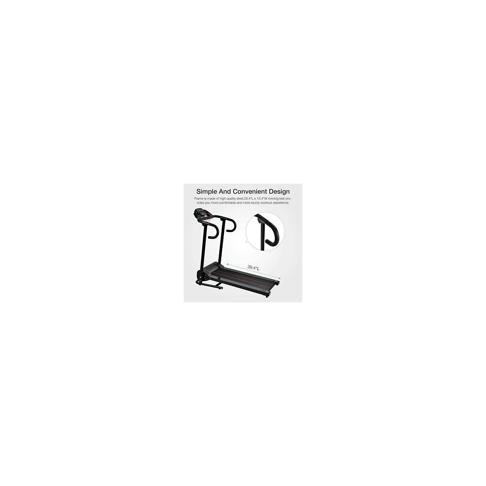 MURTISOL Electric Treadmill Folding Running Machine, Running Treadmill ...