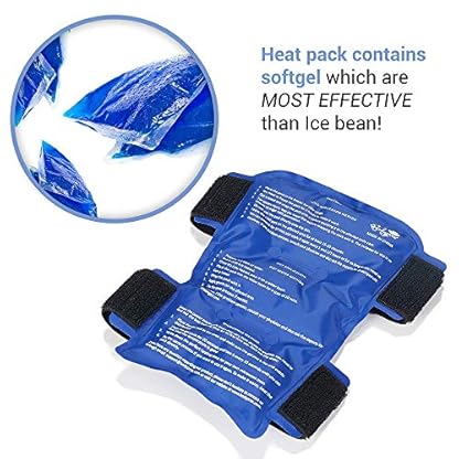 Bodyprox Shin Splint Ice Pack 2 Pack – Reusable Flexible Gel Wraps for ...