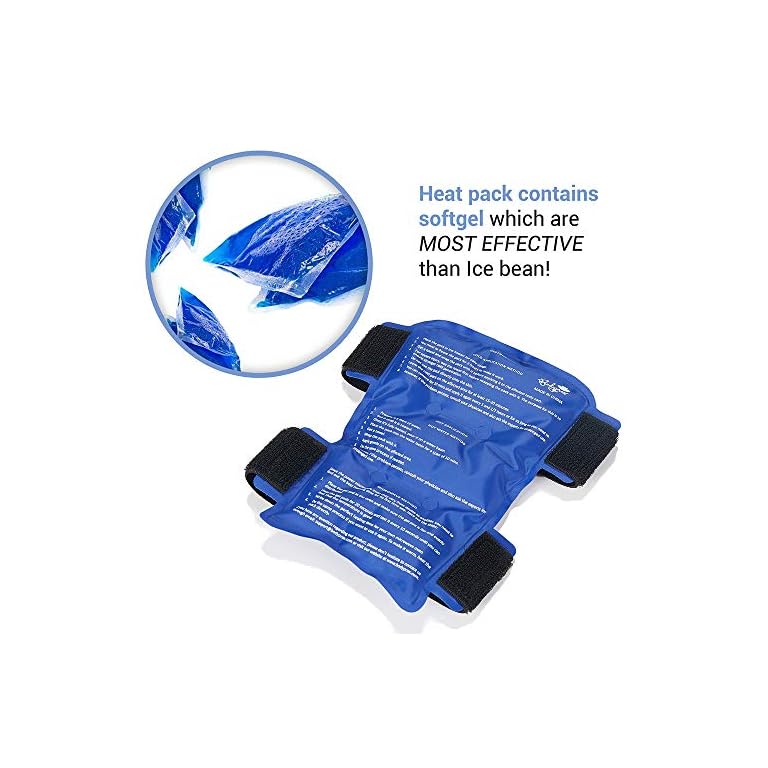 Bodyprox Shin Splint Ice Pack 2 Pack – Reusable Flexible Gel Wraps for ...