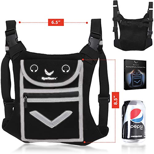 Running Mini Backpack Vest for Men & Women - Reflective w/360°Hi-Viz ...