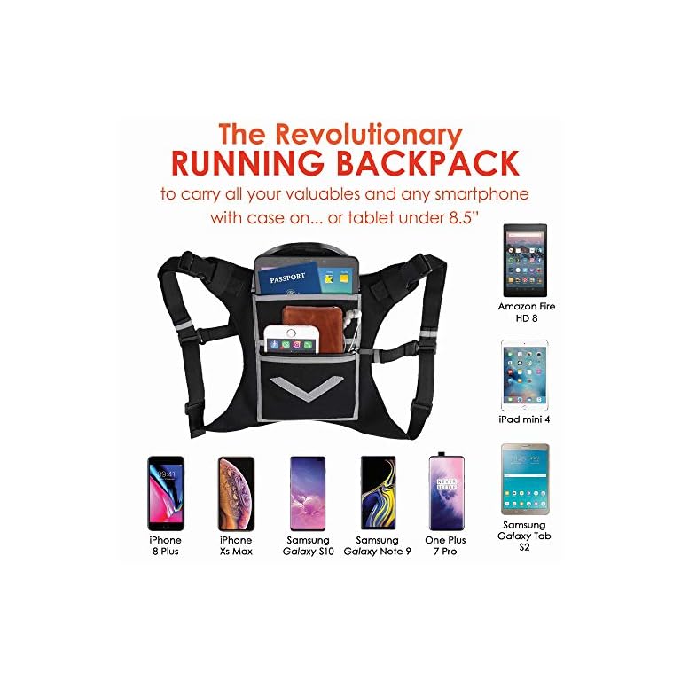 Running Mini Backpack Vest for Men & Women - Reflective w/360°Hi-Viz ...