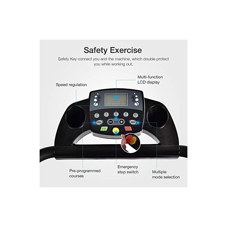 MURTISOL Electric Treadmill Folding Running Machine, Running Treadmill ...