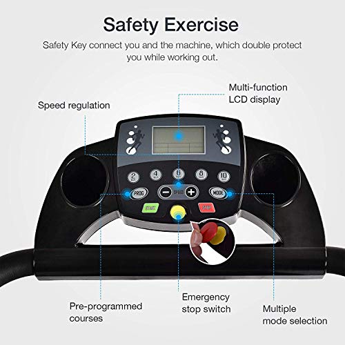 MURTISOL Electric Treadmill Folding Running Machine, Running Treadmill ...