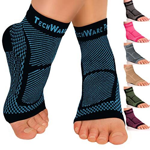 TechWare Pro Ankle Brace Compression Sleeve - Relieves Achilles ...