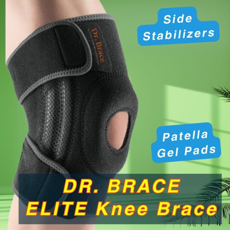DR. BRACE ELITE Knee Brace with Side Stabilizers & Patella Gel Pads – Maximum Knee Pain Support ...